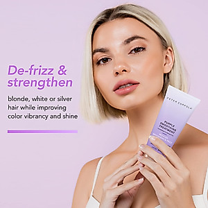 Peter Coppola Purple Smoothing Treatment Kit - Purple Smoothing & Keratin Cleanse, Straightening Refinishing And Repair Treatment, Boost Overall Color Vibrancy & Shine For Blonde, White or Silver Hair