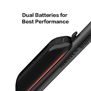 Segway Ninebot ES4 Electric KickScooter- 300W Motor, 28 Miles Range & 19MPH, 8" Solid Non-Pneumatic Tires, Dual Brakes, External Battery, Commuter Scooter for Adults & Teens, Large