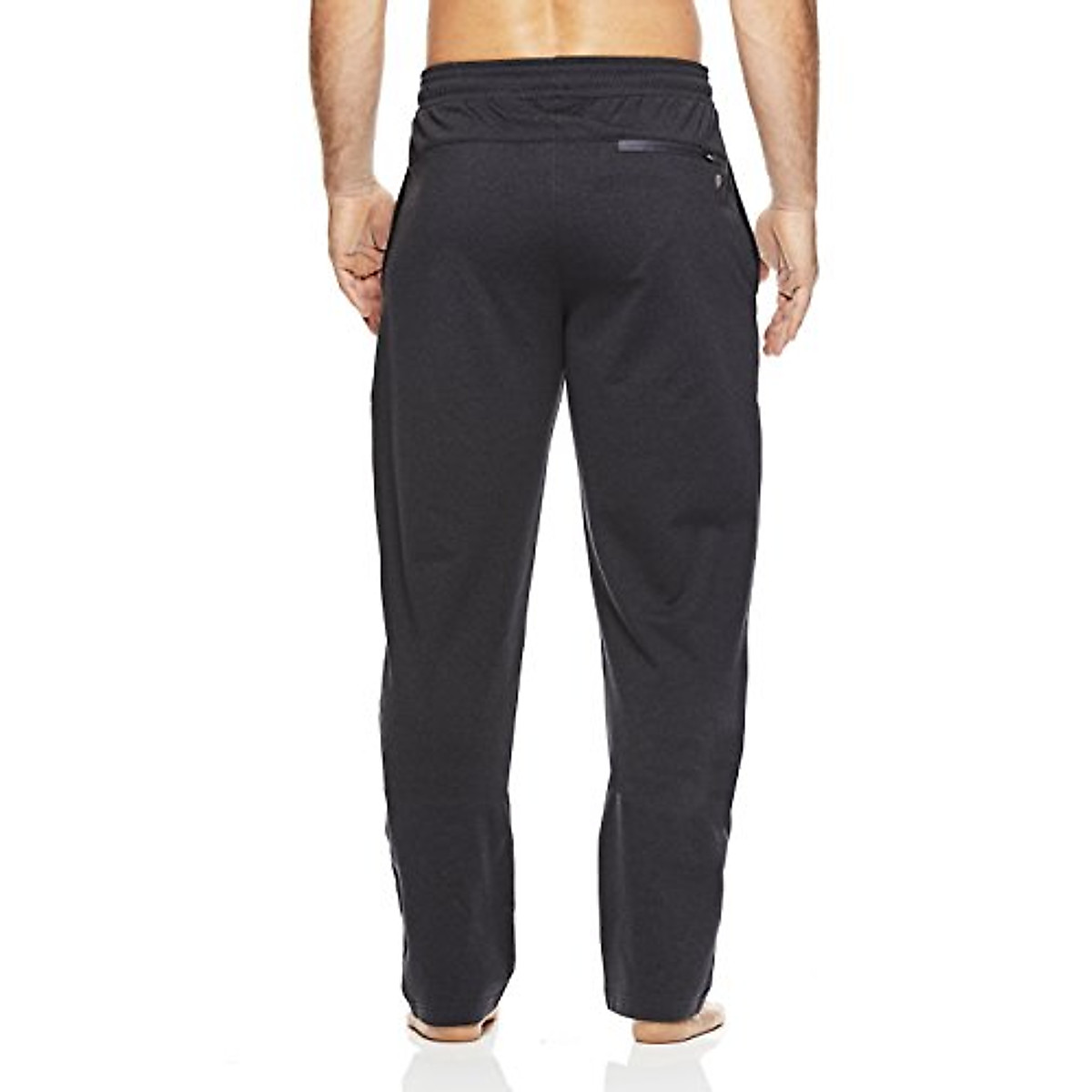 Gaiam Men's Restorative Fleece Yoga Pants - Performance Running & Workout Sweatpants - Black Heather Restorative, Small