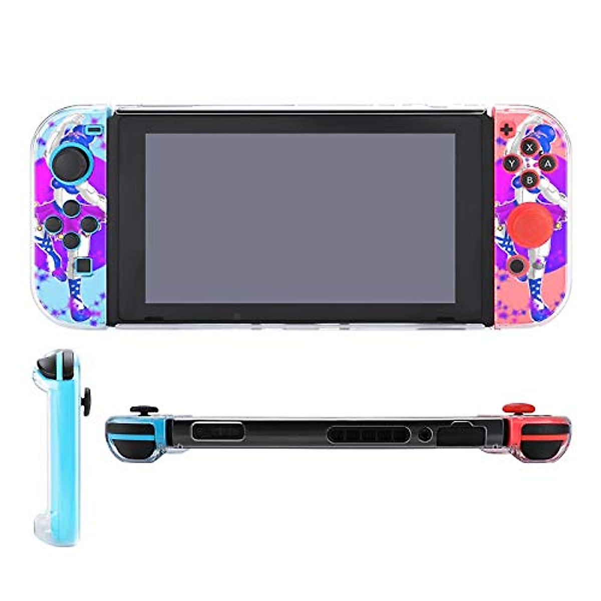 FNAF Ba-llora Case Compatible with Nintendo Switch, Shock-Absorption Anti-Scratch Protection Case, Crystal Clear Case for Nintendo Switch