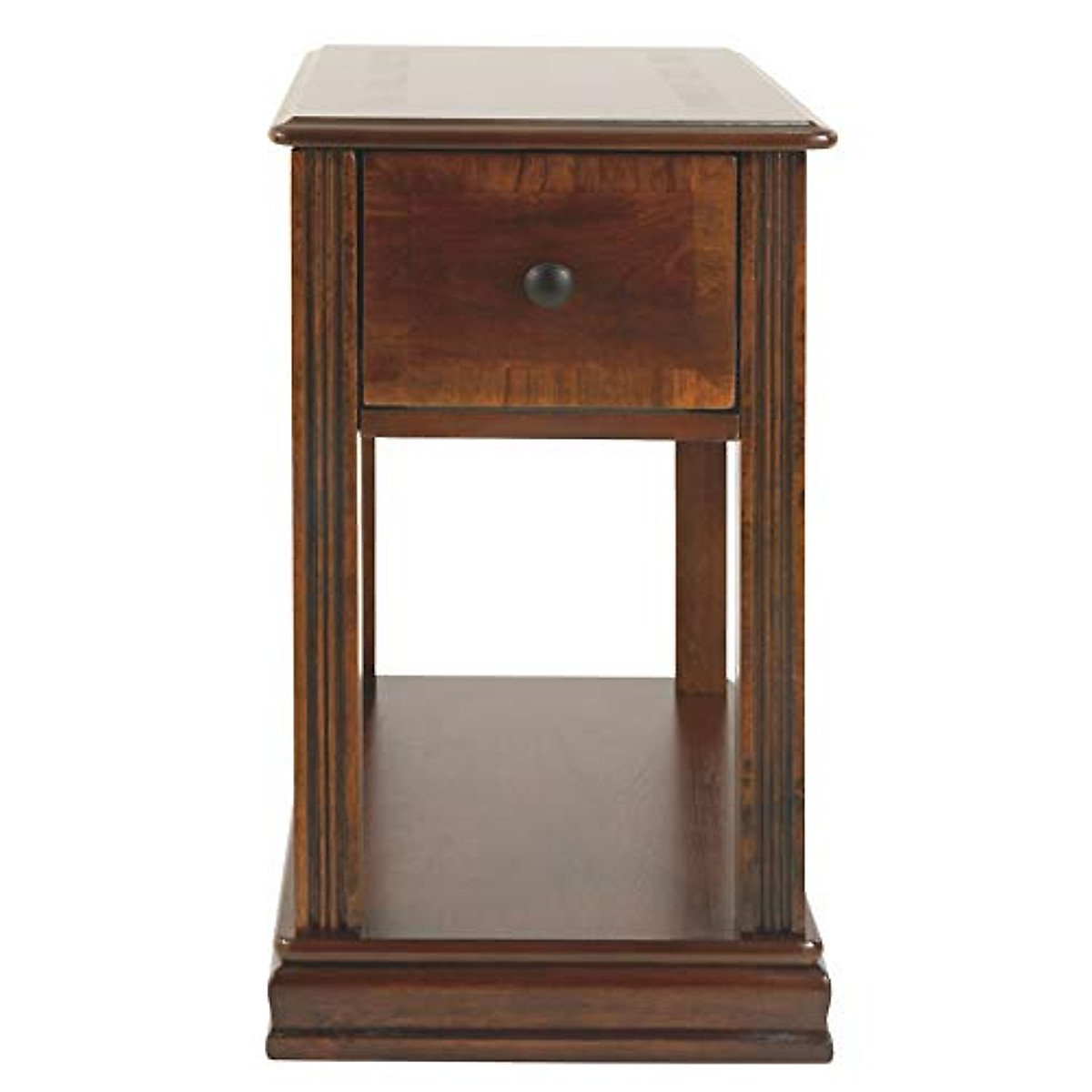 Signature Design by Ashley Breegin New Traditional Wooden Chair Side End Table, Brown