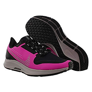 NIKE Women's Competition Running Shoes, Fire Pink Silver Black Atmosphere Grey, 9