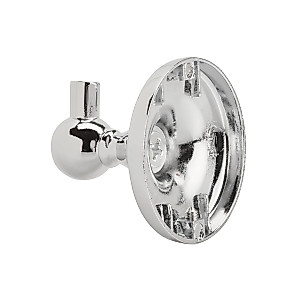 Amerock Wall Mounted Chrome Robe Hook, Towel Holder, Single Prong Hook, Towel Hook, Bathroom Accessories, Bath Hardware, Kitchen Towel Holder