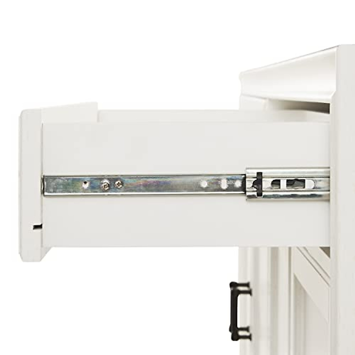 Crosley Furniture Tara 3-Piece Modern Farmhouse Sideboard Buffet Cabinet and Kitchen Storage Pantry Set, Distressed White