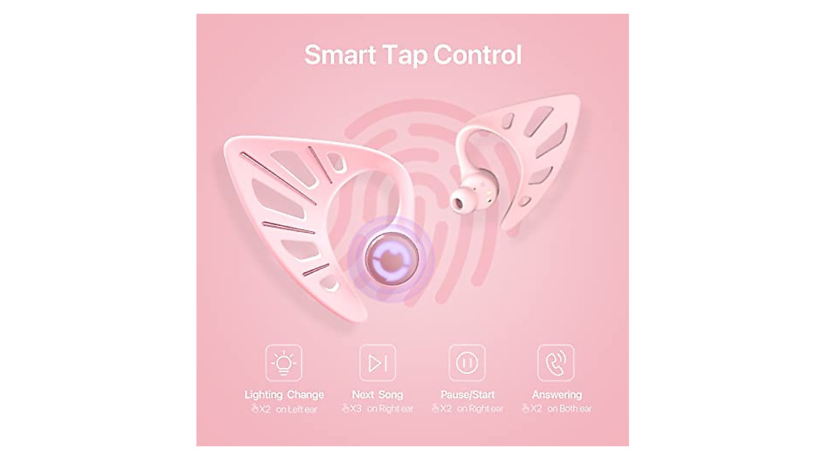 YOWU Elf Ear Headphones - Wireless 10 Color RGB