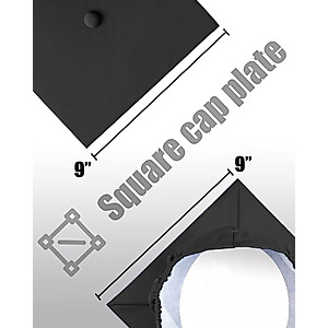 YIIOSS Graduation Cap with 2024 Tassel Year Charm Black Graduation Cap for High School & Bachelor