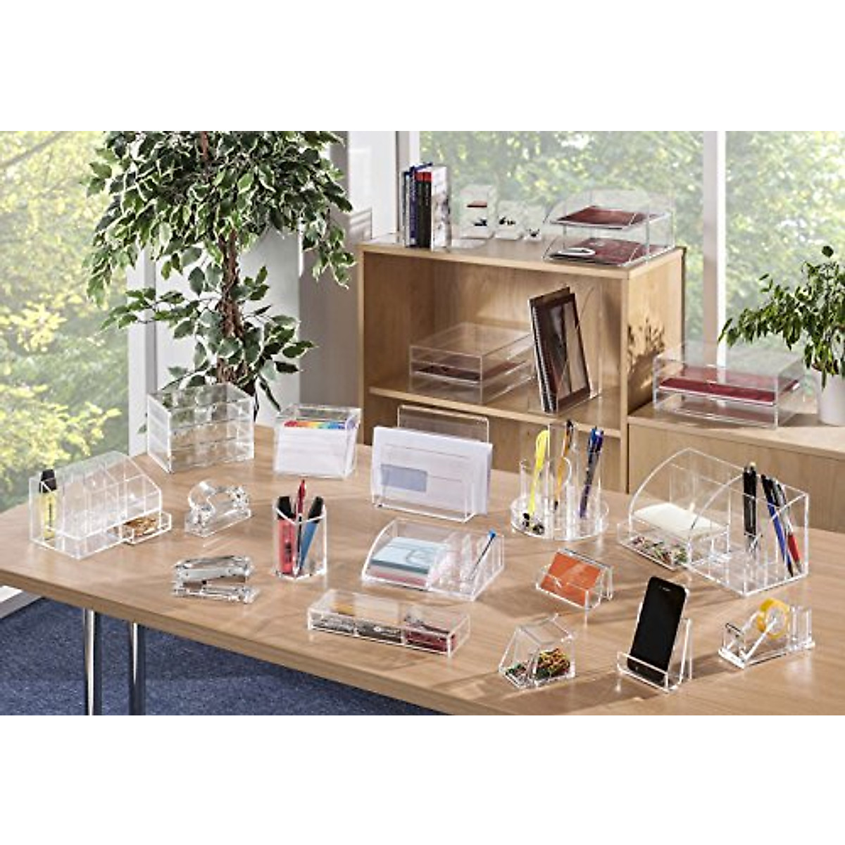OSCO Clear Acrylic Very Small Bookends, ABE-2