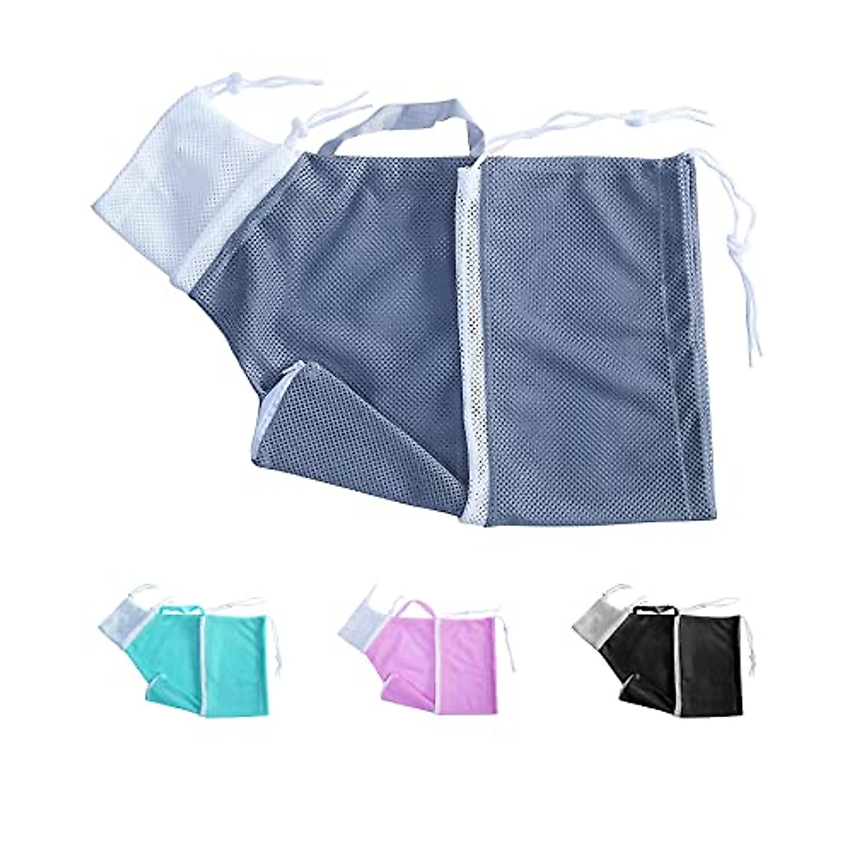 Cat Bathing Bag, Adjustable Breathable Anti-bite & Anti-Scratch Cat Shower Mesh Grooming Bag for Pet Dogs & Cats, Grey, (G123)