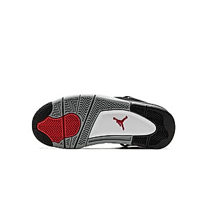 Jordan Youth Air 4 GS DV0553 006 Black Canvas - Size 5Y