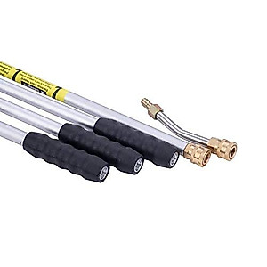 Professional Grade Pressure Washer Extension Spray Gun Wand Extends Up to 9 Feet Long