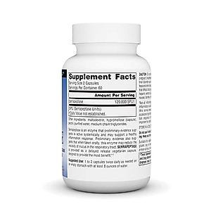 Source Naturals Serrapeptase - Delayed Release Enzyme - 120 Vegetarian Capsules