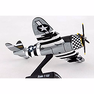 Daron Postage Stamp P-47 Thunderbolt Snafu 1/100 PS5359-3,Black