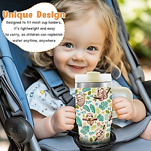 Sloth Gifts, Sloth Tumbler with Handle and Straw for Kids 14oz, Stainless Steel Insulated Travel Mugs, Animal Themed Gift for Boys Girls on Birthday Christmas