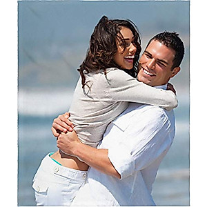 Personalized Throw Blanket Full Color. Custom from Your Photo. Fleece Blanket Super Soft for Baby & Adult. Great Wedding Gifts (Fleece Tall 50"x60", A1)