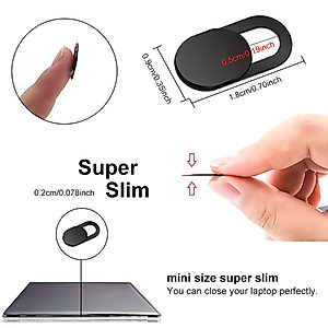 6PCS Ultra Slim Design Laptop Camera Covers Webcam Cover Security Camera Privacy Covers Protect Your Privacy Security for Mobile Phone, Laptop, PC