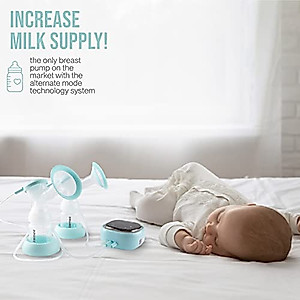 Zomee Z2 Double Electric Breast Pump – with Expression, Massage, and 2-Phase Modes - Rechargeable and Portable Wearable Breast Pump