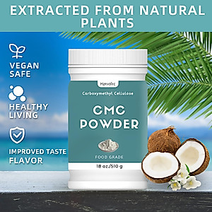 18 oz CMC Powder, 100% Pure, Premium CMC Powder for Fondant, Ice Cream, Cake, Yogurt, Candy and More