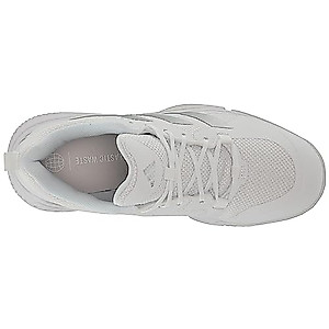adidas Women's Court Team Bounce 2.0 Sneaker, White/Silver Metallic/Grey One, 9