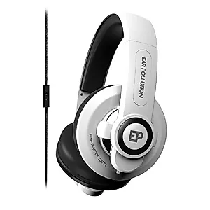 iFrogz EP-PHT-WHT Earpollution Phantom Headphones with Mic - White