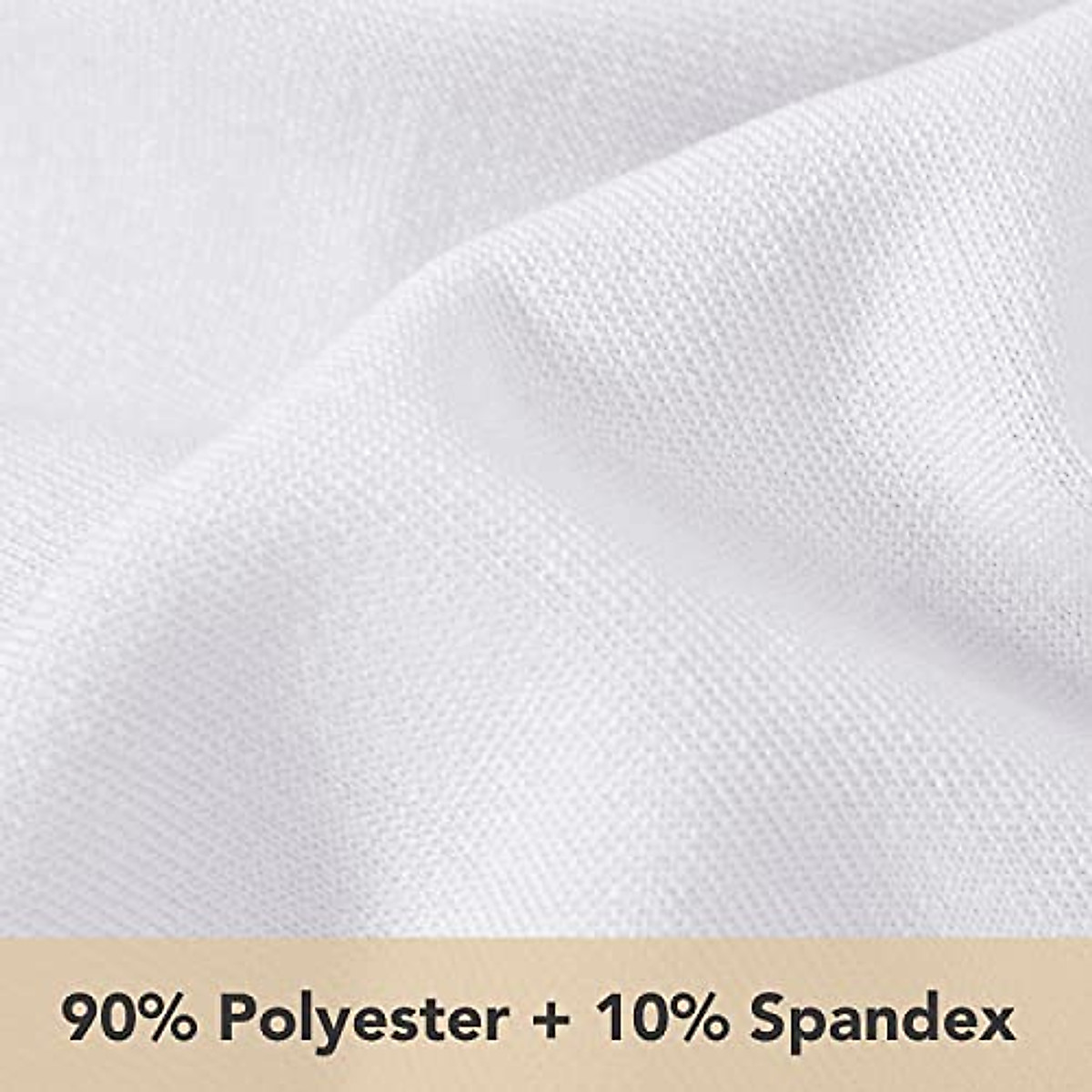 Obstal 10Pcs White Chair Covers for Party Folding Chair - Universal Fitted Chair Slipcovers Protector for Wedding, Banquet, Holiday, Celebration (White, 10 Packs)