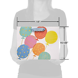 Papyrus Birthday Gift Bags with Tissue Paper, Balloons and Candles (2 Bags, 1 Large 13", 1 Medium 9", 8-Sheets)