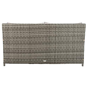 Safavieh PAT7500B Outdoor Collection Cadeo Grey Cushion Daybed