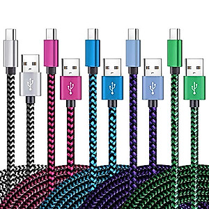 5 Pack USB C Cable and 3 Pack Right Angle USB C Cable