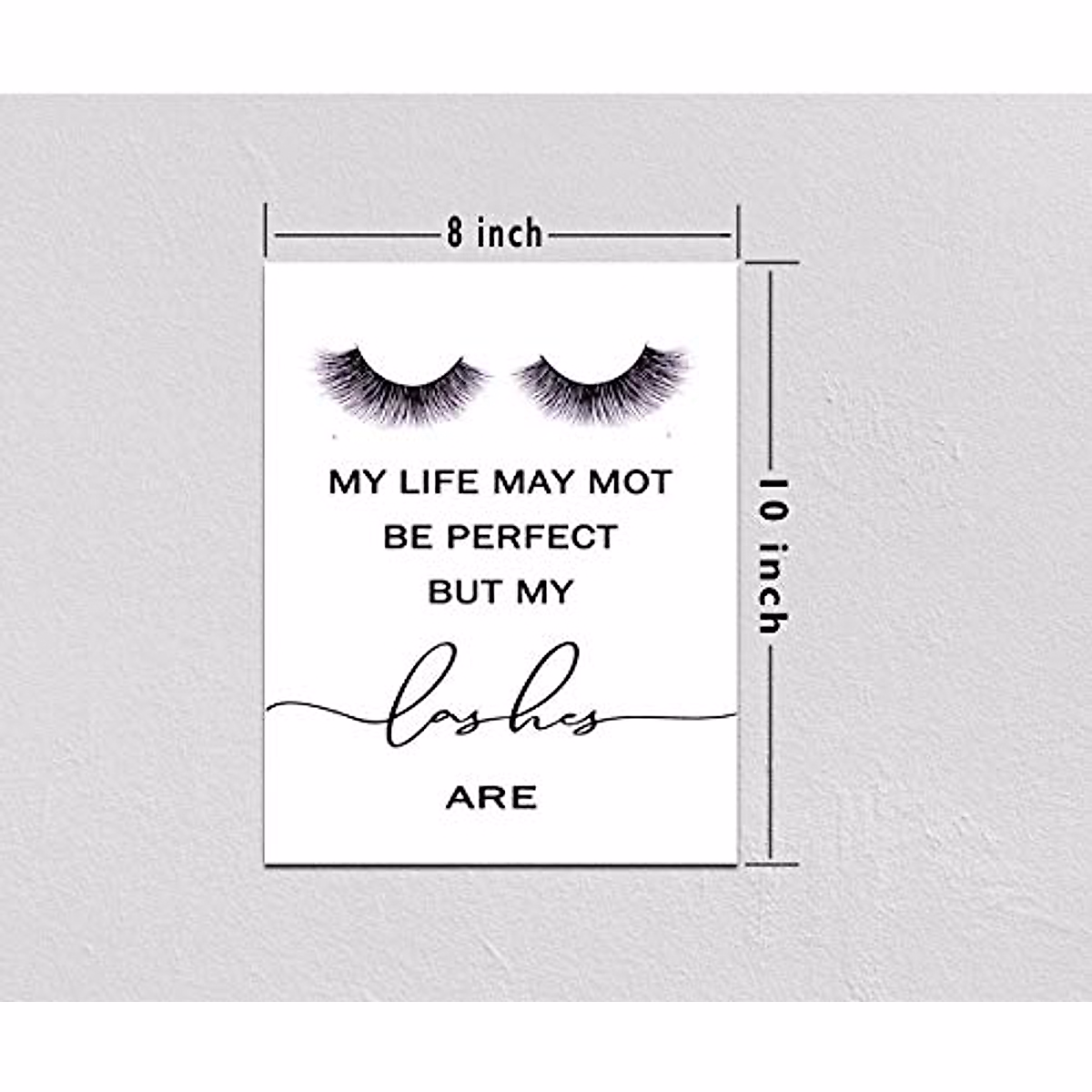Lash out,Eyelashes Prints Set,Set Of 3,Lashes Print,Lash Decor,Beauty Salon Decor,Lashes Studio,Lash room decor,My life may not be perfect 8X10inch Noframed