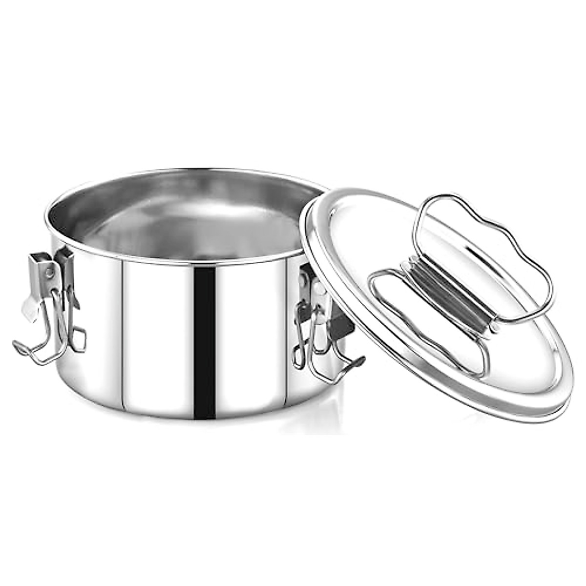 EasyShopForEveryone Stainless Steel 6 x 6 x 3.5 Inches Flan Pan, Capacity 38 fl. oz, Compatible with 3 Qt Instant Pot, 3 Inch Deep Custard Pan