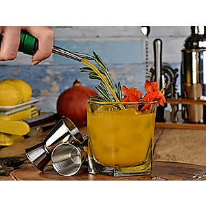 Bar Jigger Set for Bartenders | Double Jiggers Shot Pourer Measuring Tool | 2x Cocktail Jigger Stainless Steel Holds ½ oz to 1⅓ oz | The Best Liquor Measuring Tools for Perfect Cocktails