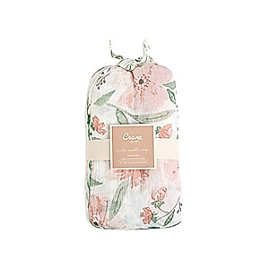 Crane Baby Soft Muslin Swaddle Wraps, Floral & Leaf for Boys and Girls, 2 Count, 47" x 47"