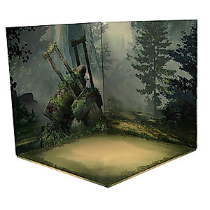 MERIGLARE 4pieces 1/12 Backdrop Display Diorama Storage Organizer Case for Action Figure