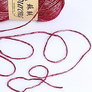 2 Set 1 Roll 100g Crochet Yarn Strong Warmth Multiple Colour Hand Knitting Thick Wool Thread Cotton Yarn for Gift Yarn Balls