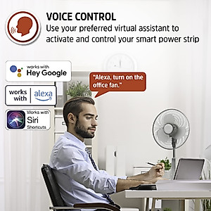 Energizer Smart Wi-Fi 4 Outlet 2 USB Power Strip, 1,200 Joules, Powers 4 Separate Items, Charge Compatible Devices, Compatible with Alexa/Siri/Google Assistant…