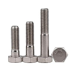 Ochoos GB5782/DIN931 Stainless Steel 304 Half Tooth hex Screw/hex Half Tooth Bolt M8 M10 - (Dimensions: M10X90)
