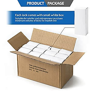 Travate Keyed Alike Padlocks, Laminated Heavy Duty Padlocks Keyed Alike Set of 6, Key Lock with 1-9/16"(40mm) Wide Body 2-inch Long Shackle for Storage Unit, Sheds, Garages and Fence