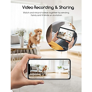 faroro Dog Camera with Treat Dispenser, 2.4G WiFi Pet Camera with Two Way Audio and 1080P Full HD Night Vision for Treat Tossing and Monitoring Your Pet Remotely