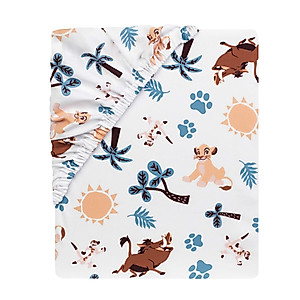Lambs & Ivy (LAMCR) Lion King Adventure 3-Piece Mini Crib Bedding Set, Blue (790020)