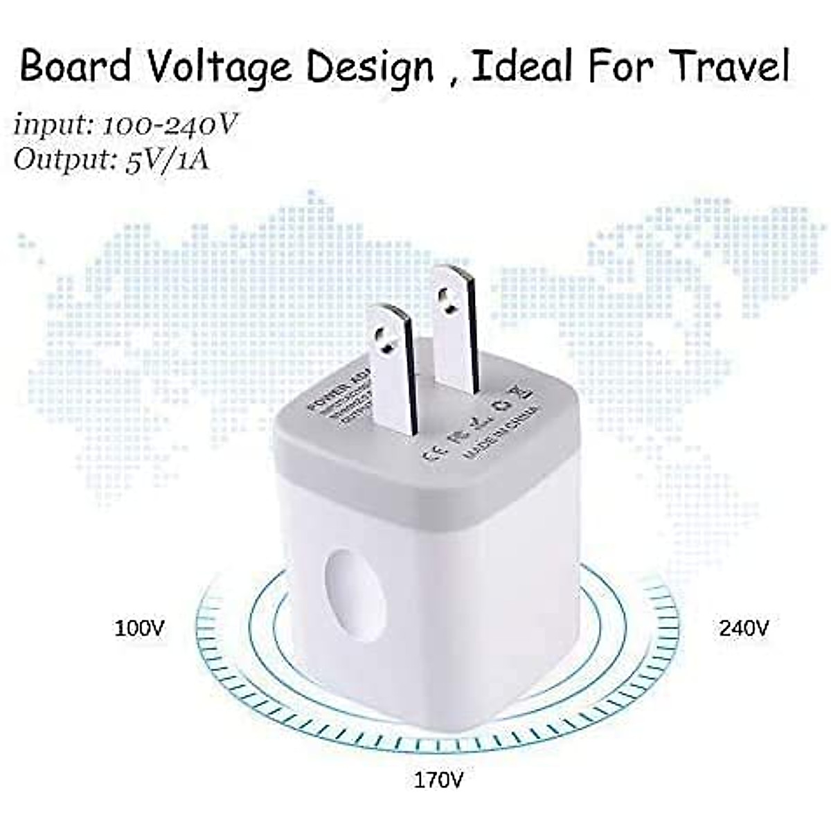 iPhone Charging Block, Charger Cube 4Pack/5W One-USB Charger Block Adapter Brick Box in Wall Plug Cube Head Outlet for iPhone 11 X SE,Samsung Glaxy A53 A13 A01 A12 A54 A20 S22 S21 S20 A71 Moto, LG