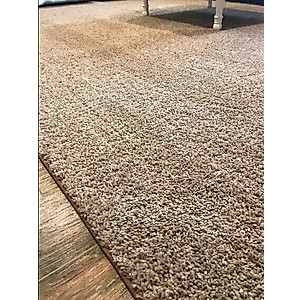 KOECKRITZ Custom Cut-to-Fit Area Rugs Neutral Carpet - Soft Plush Indoor Rugs - Perfect for Living Room, Bedroom, Entryway - Great for Homes, Apartments, Dorms, Kids Room - 12x15' ft Chocolate