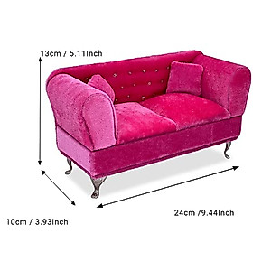 Yikko 1/6 Sofa Cushions for Dollhouse Living Room or Bedroom Decor, 12inch Dolls Accessories, Furniture for Blythe-Doll, Gift for Girls and Women Jewelry Box(K-S86)