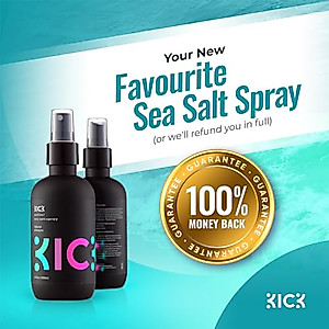 Kick Sea Salt Spray for Hair Men - Beachy Waves and Surfer Hair Style - Salt Water Spray for Hair - Natural Texturizing and Volumizing Hair Spray - 200ml