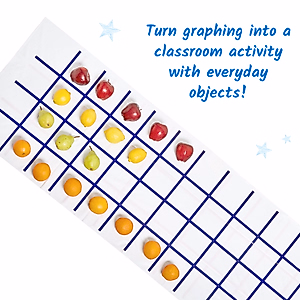 hand2mind Double Sided Floor Graphing Mat, Floor Math, Vinyl Floor Mat for School, Teacher Supplies, Math Manipulatives, Classroom Supplies for Teachers Elementary, Mat Math, School Mats