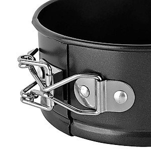 Alotpower Springform Pan Set of 4, 4 Inch Non-Stick Leakproof Round Cake Pans Small Cheesecake Pan with Removable Bottom Pan for Mini Cheesecakes, Pizzas and Quiches