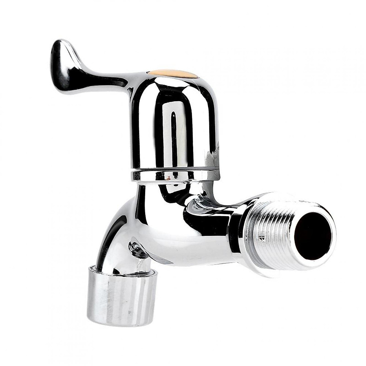 Zerone Plastic Faucet, Chrome Finish, Fish Tail, Wall Mount, Single Handle, Bathroom and Sink Use