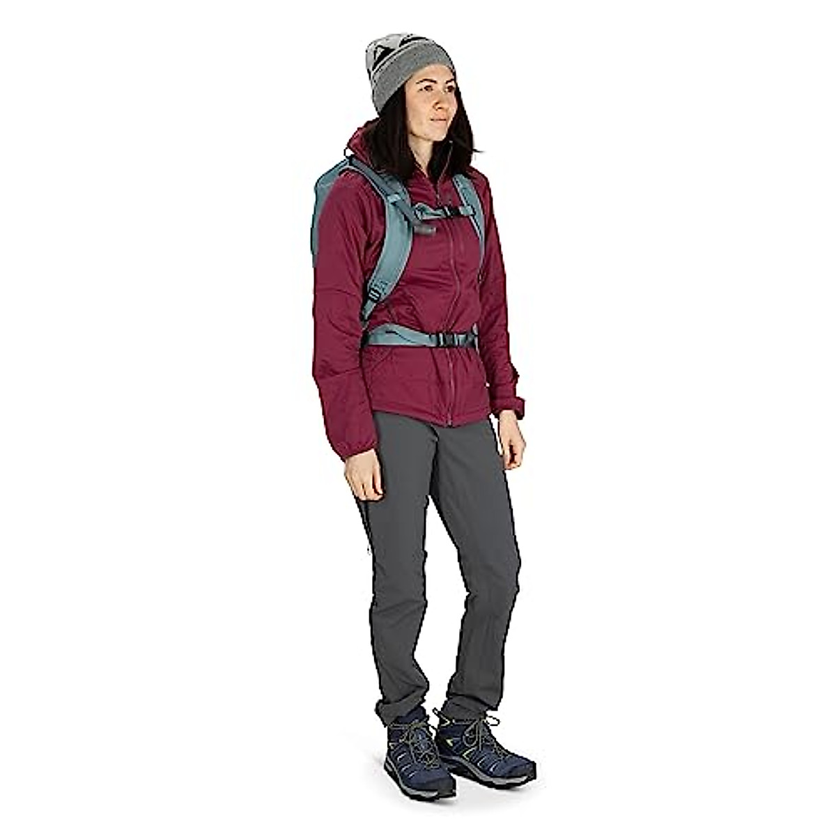 Osprey Glade 12L Ski and Snowboard Backpack with Hydraulics Water Reservoir, Celestine Blue