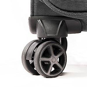 Brookstone Luggage Harbor Spinner Suitcase, Dark Charcoal, Carry-On