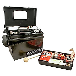 MTM ML1-40 Muzzle Loader Dry Box Black powder and powder storage Roomy base, weather resistant, O-ring seal Thick side-wall construction, heavy duty latch and padlock tabs Black