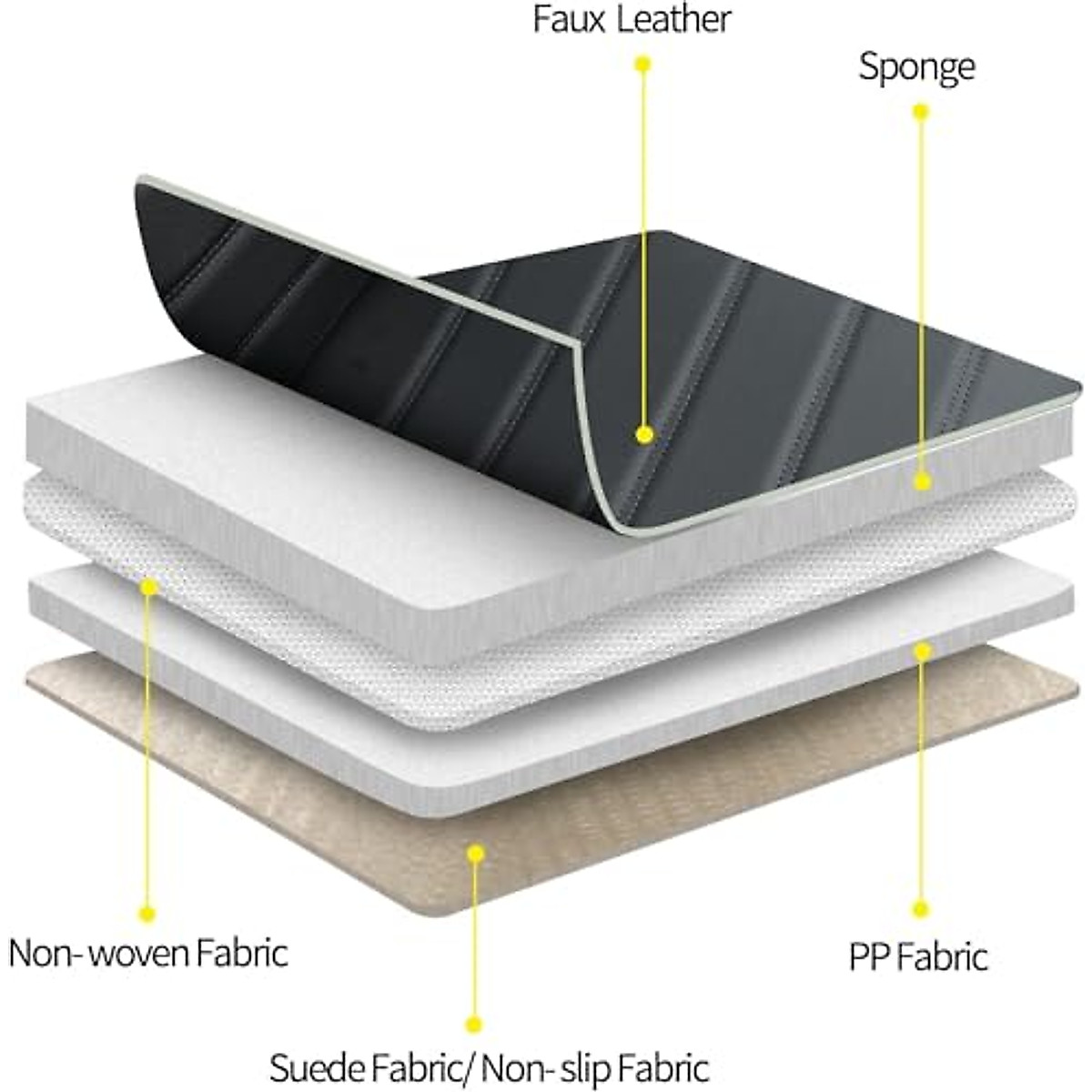 LUCKYMAN Club S08-QE Tacoma Seat Covers, Fit for 2005-2023 Tacoma Crew Cab SR SR5 TRD Sport TRD Off-Road PreRunner with Water Proof Faux Leather(Front Pair, Black&Gray 2 pcs)