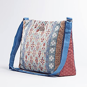 Maison d' Hermine Hand Bag Cotton Adjustable Shoulder Strap Easter Cross Body Tote purse with Zippered & Slip Pockets for Women Office Travel School College Shopping, Romane